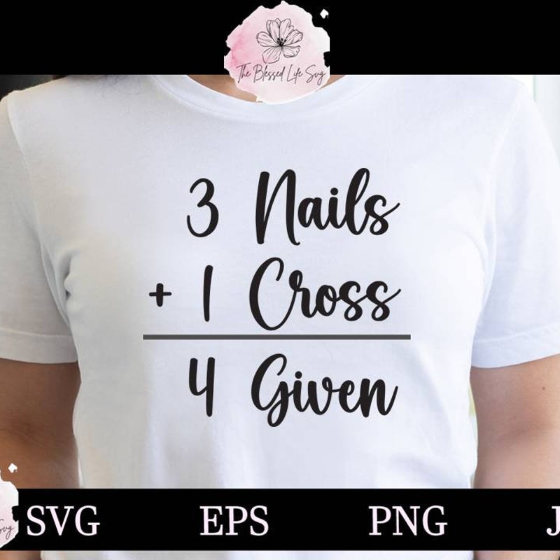 3 Nails Cross Svg - Etsy