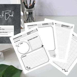 Laboratory Notebook Template - Grey - Lab Journal - PDF Experiment/data ...