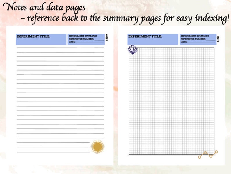 Laboratory Notebook Template - Art Deco - Lab Journal - PDF Experiment ...