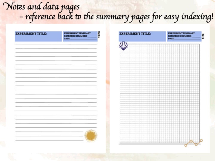 Laboratory Notebook Template - Art Deco - Lab Journal - PDF Experiment ...