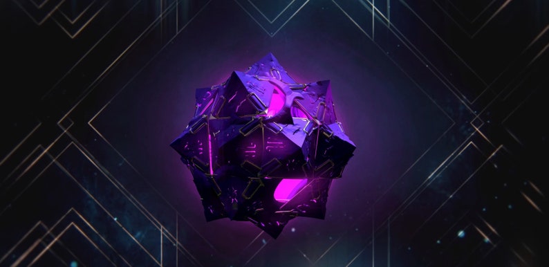 Corrupted Hex Core arcane // 3D Model | Etsy UK