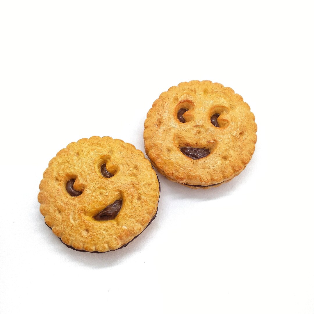 Magnet Chocolate Cookie in Polymer Clay Handmade, Kitchen Decoration ...