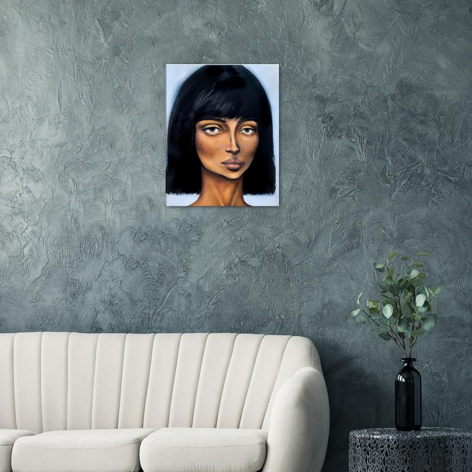 Modern Lilith - Painting by Stella Sardi Atelier Premium Canvas - Etsy