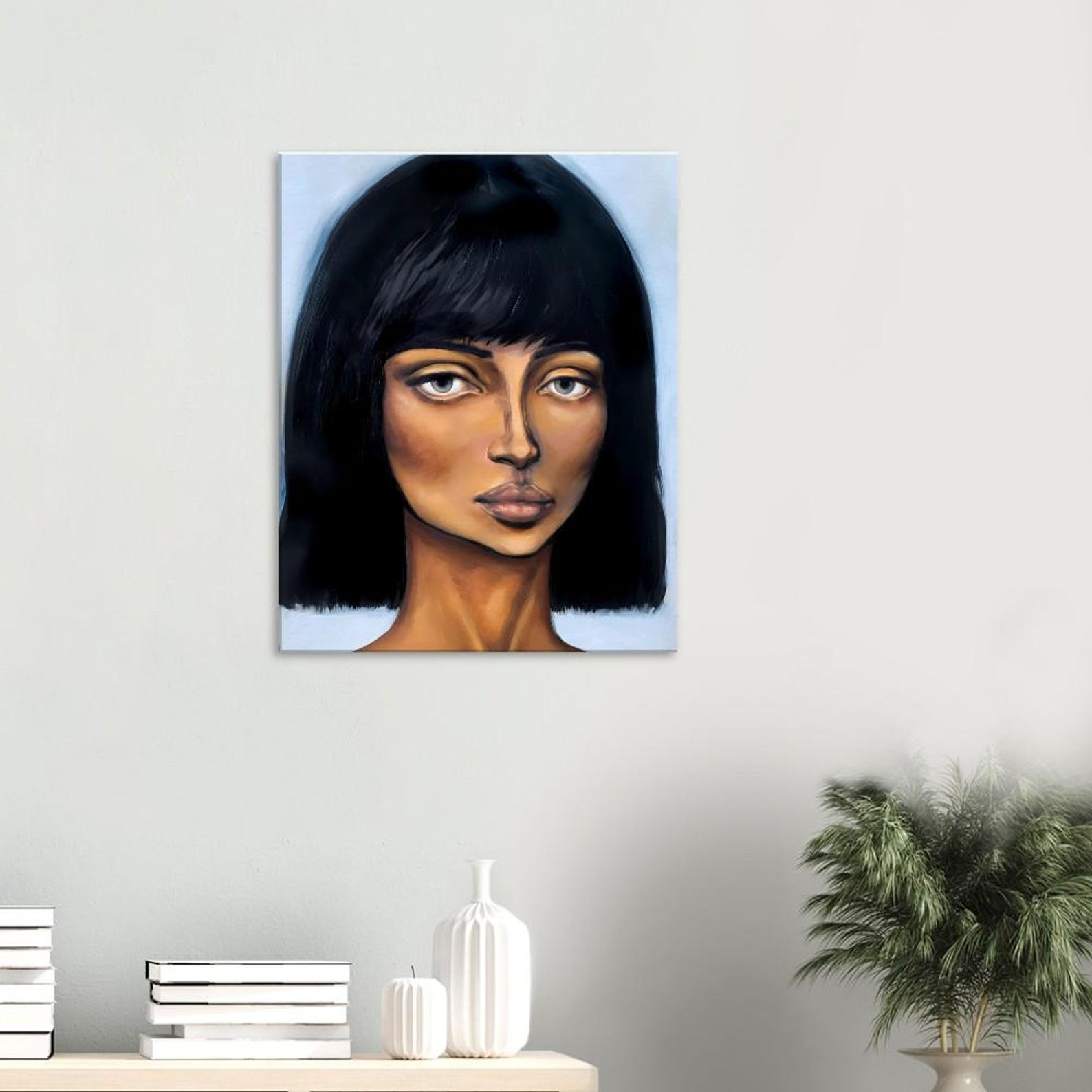 Modern Lilith - Painting by Stella Sardi Atelier Premium Canvas - Etsy