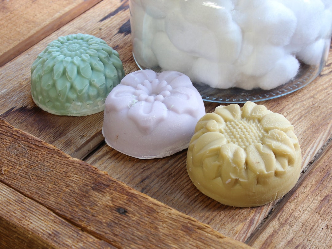 Floral Hand and Body Natural Soap Rounds: Spring Bouquet, Fresh Citrus ...