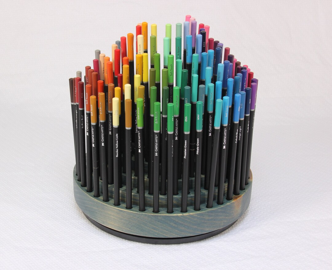 Pro. 180 Colored Pencil Rotating Organizer, Lazy Susan, Desktop ...