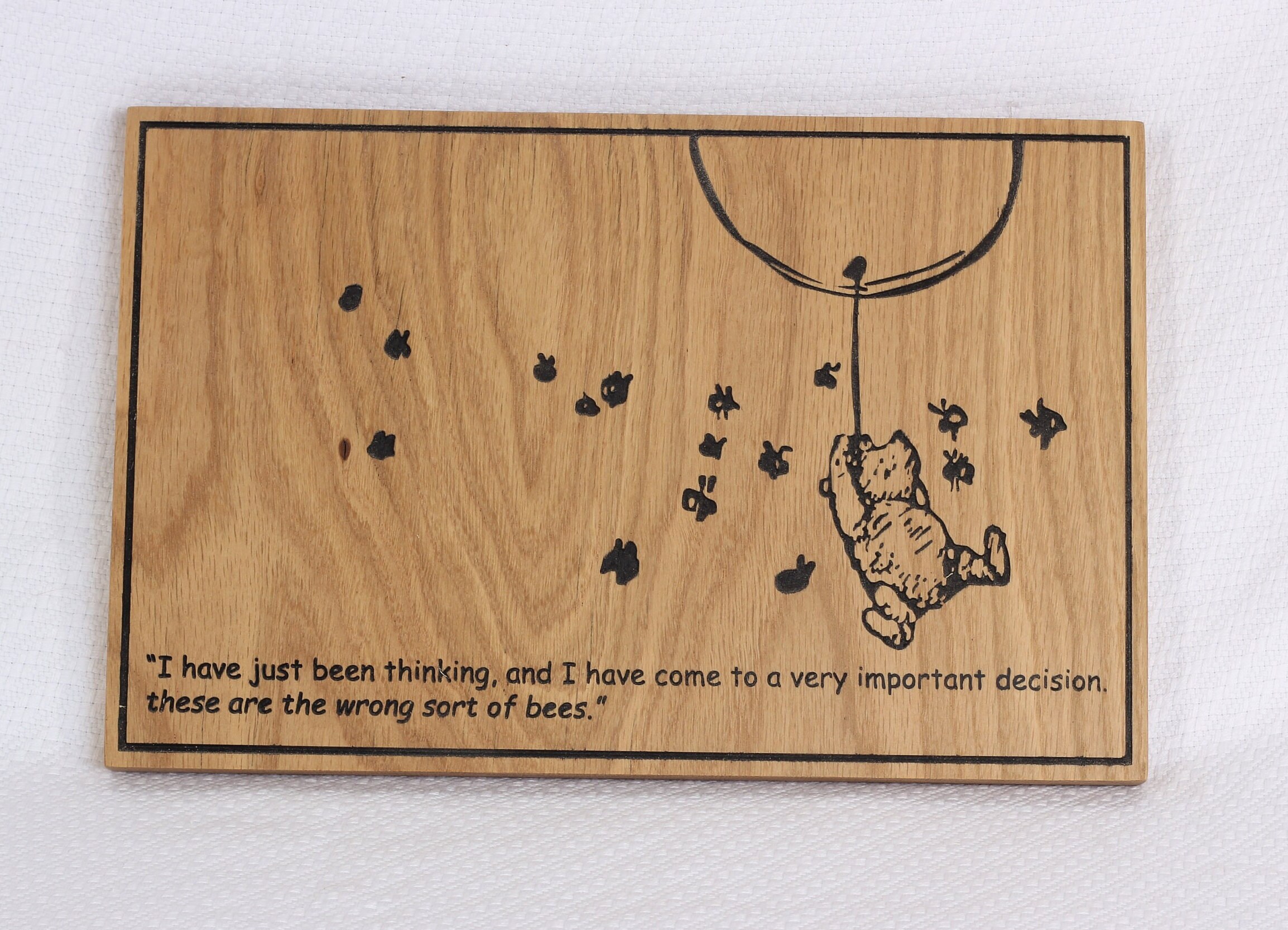 Winnie the Pooh Hanging From a Balloon Wall Art Quotes, Text and Art ...