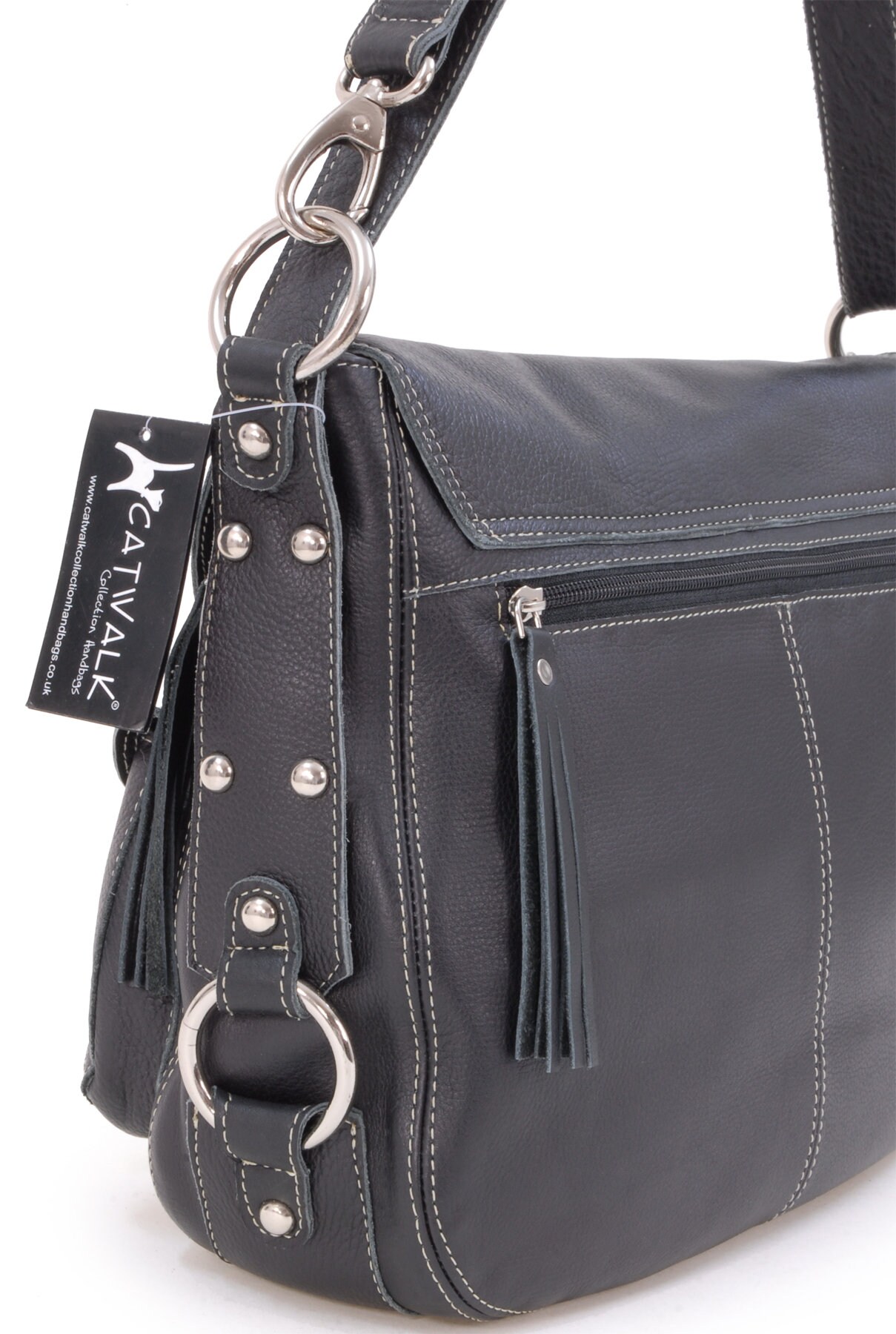 Catwalk Collection Handbags - Women's Large Leather Cross Body Shoulder ...