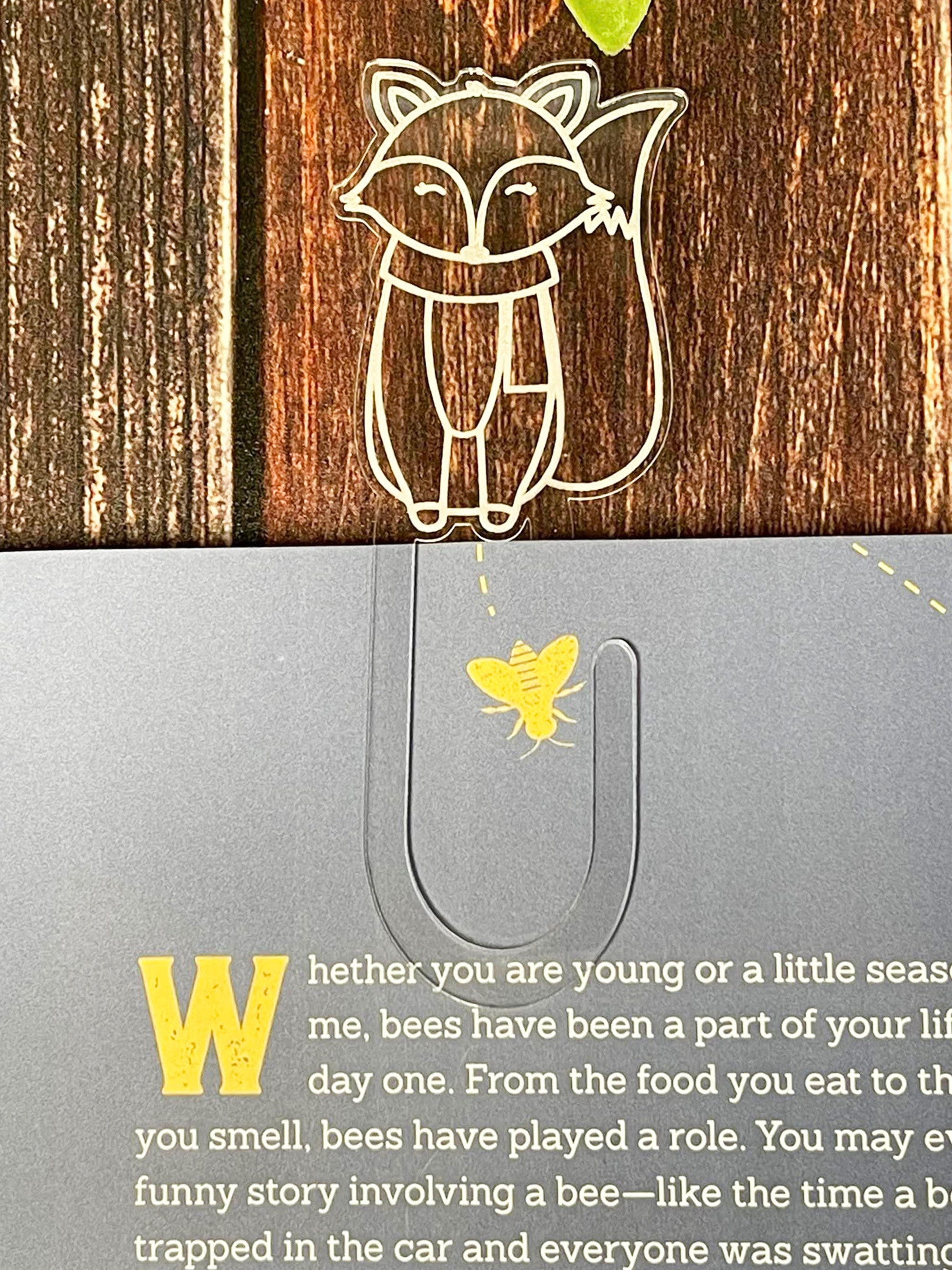 Animal Paperclip Bookmark Paperclip SVG Children's - Etsy