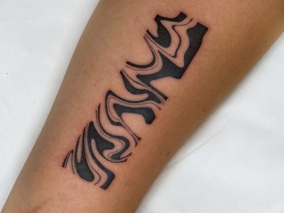 FRAMED FLOW LINES // Custom Tattoo Design - Etsy