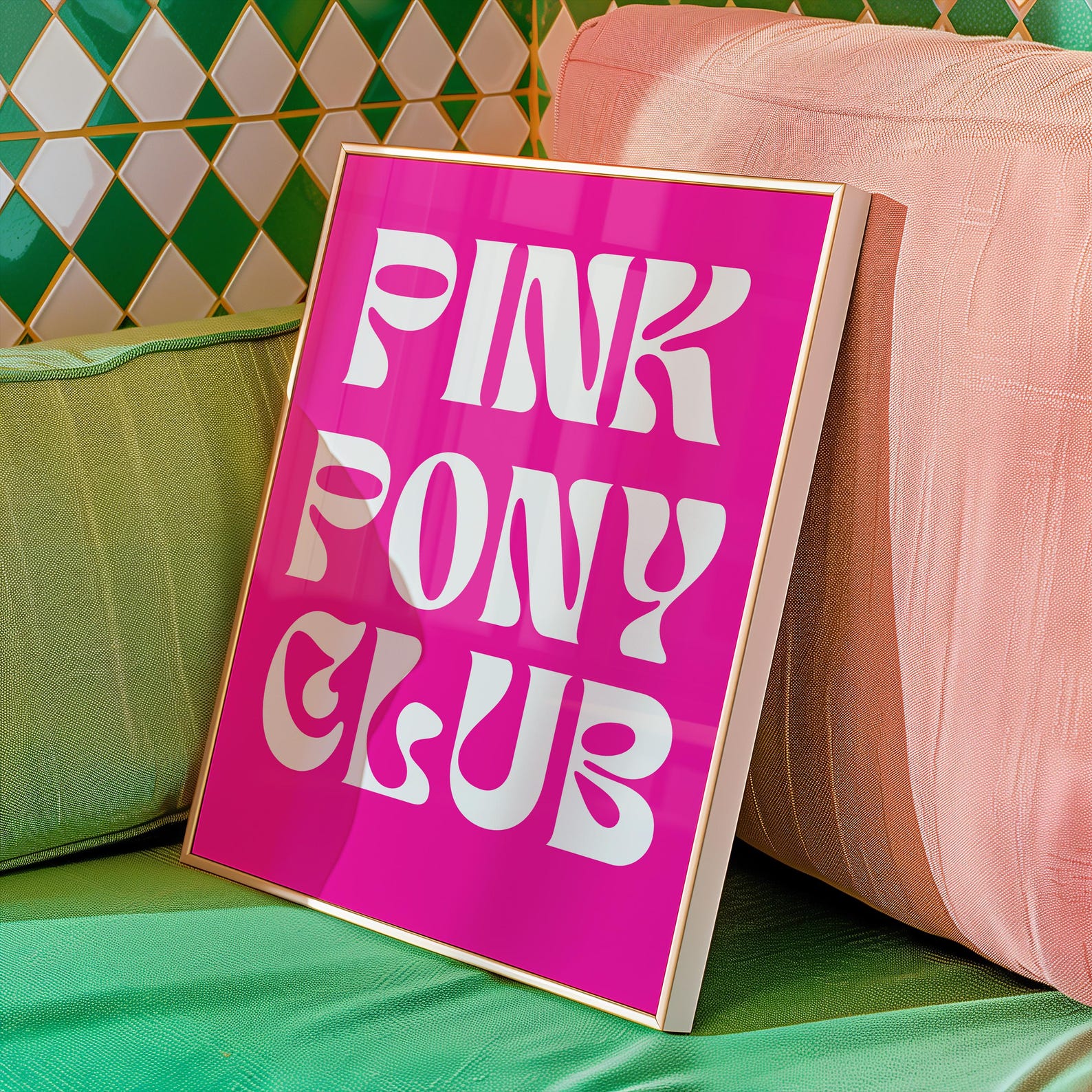 Pink Pony Club Chappell Roan Wall Art, Trendy Decor, College Decor ...
