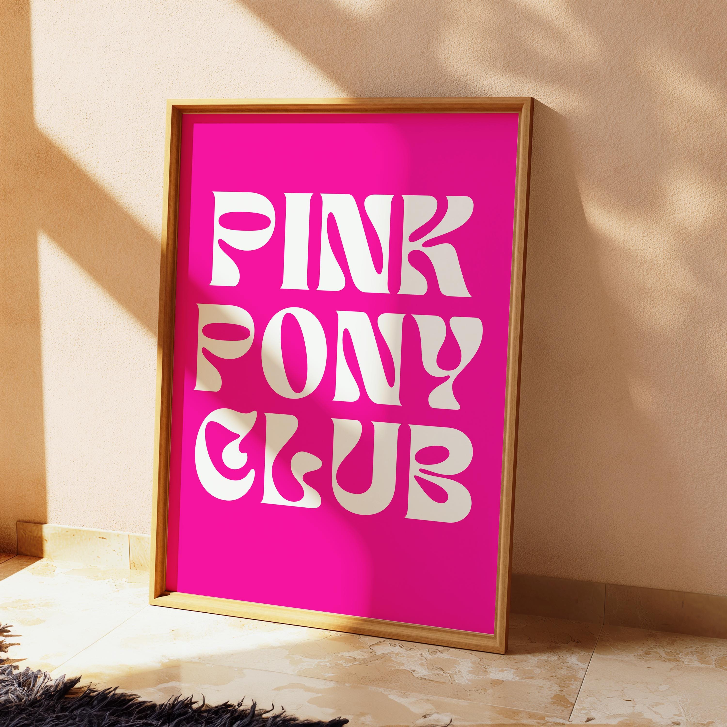 Pink Pony Club Chappell Roan Wall Art, Trendy Decor, College Decor ...