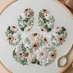 Animal Embroidery PDF Pattern | Petal Paw | Petal Pet Digital Design - Etsy