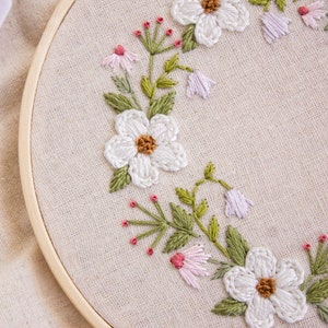 Spring Meadows Embroidery PDF Pattern, Digital Download, Flower Art ...
