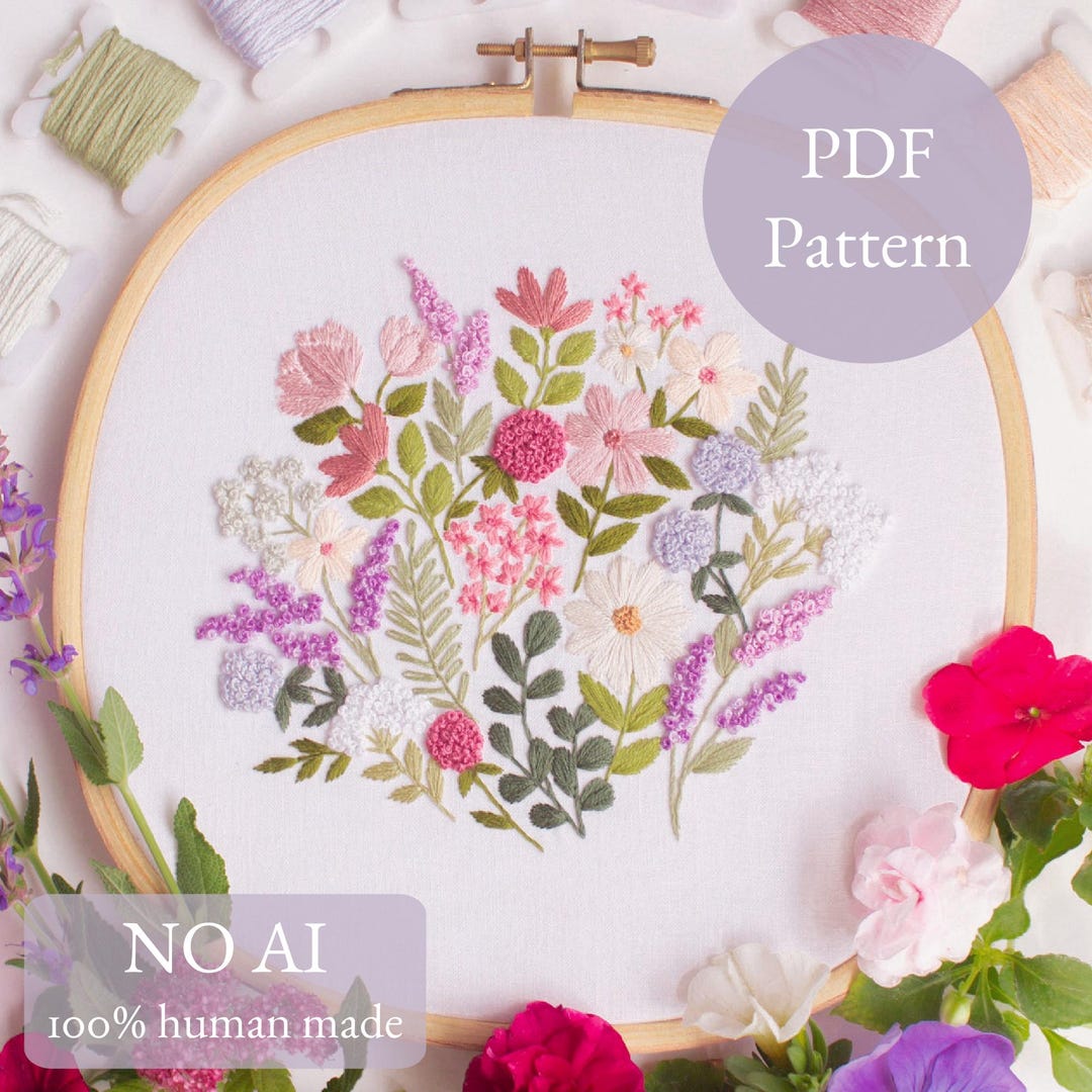 Rainbow Array PDF Pattern, Embroidery Digital Download - Etsy
