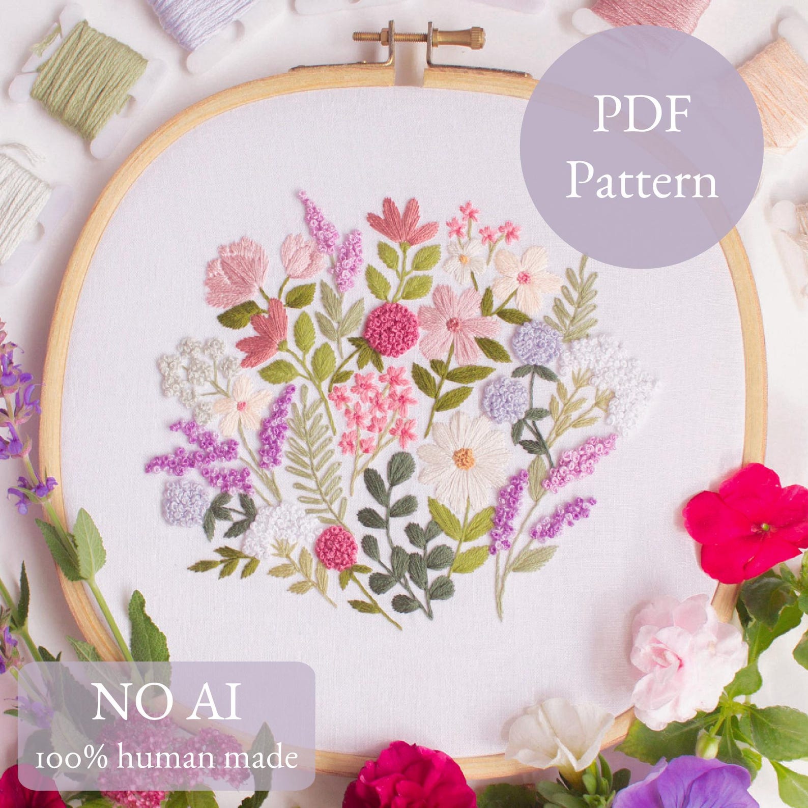Rainbow Array PDF Pattern, Embroidery Digital Download - Etsy
