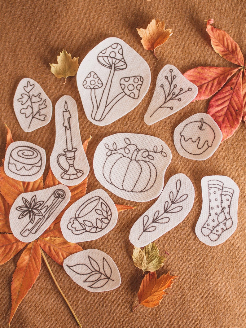 Digital Download Autumn Stick and Stitch Packs Stick and - Etsy