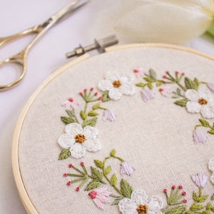 Spring Meadows Embroidery PDF Pattern, Digital Download, Flower Art ...