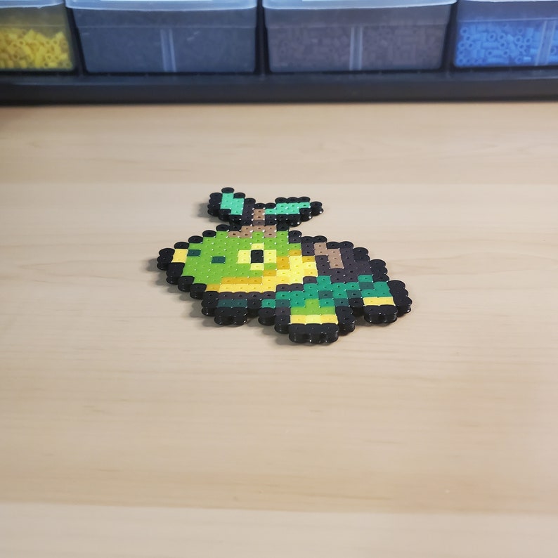 Pokemon Sprite Retro Perler Bead Pixel Art - Turtwig - Etsy