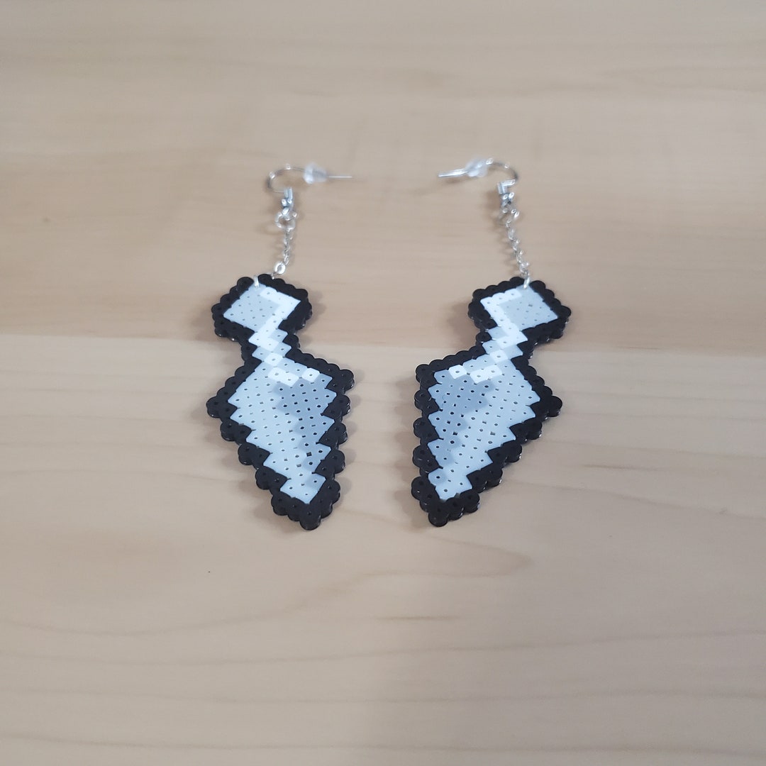 Naruto Throwing Knives Perler Bead Dangle Earrings - Etsy