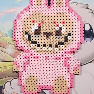 Labubu Cute Kawaii Furry Monsters Bedroom Wall Decoration Art Perler ...