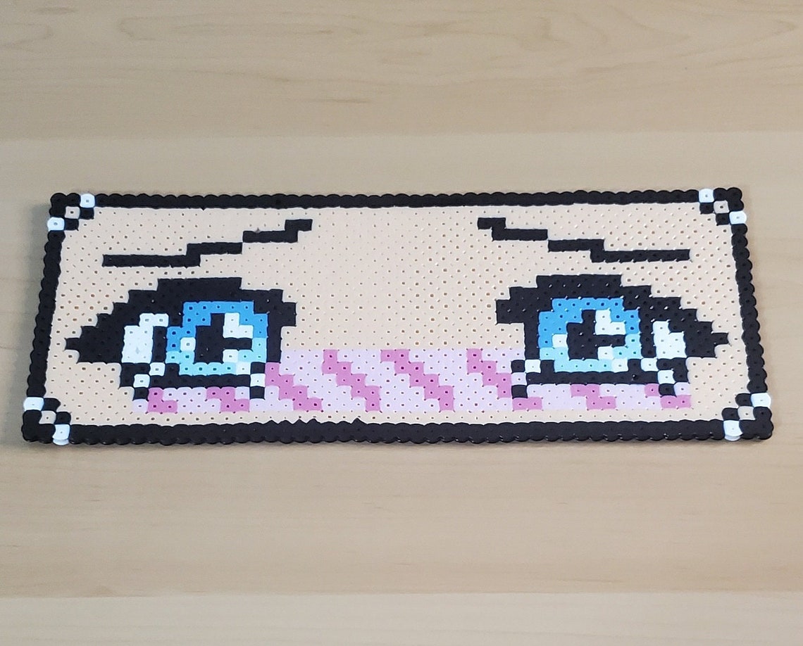Cute Anime Waifu Eyes Perler Bead Art - Etsy