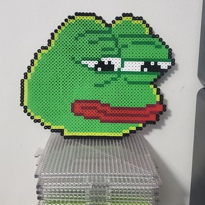 Pepe der Frosch Meme Perler Bead Wand-Kunst-Dekor - Etsy.de