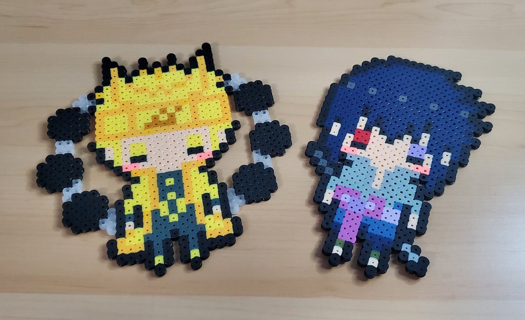 Naruto Perler Bead Art Naruto and Sasuke Chibi - Etsy Australia