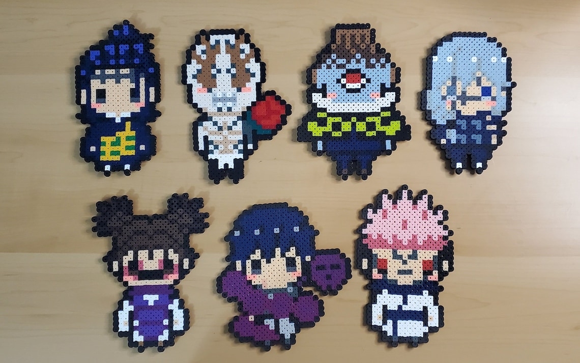 Jujutsu Kaisen Chibi Perler Bead Sprites - Etsy