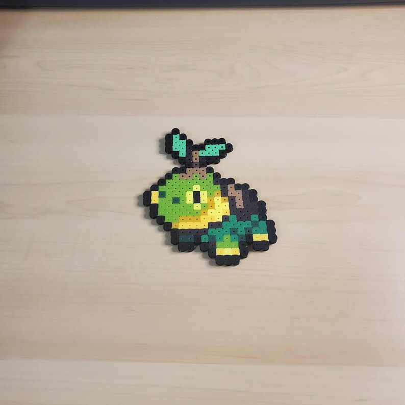 Pokemon Sprite Retro Perler Bead Pixel Art - Turtwig - Etsy