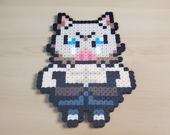Demon Slayer - Tanjiro Perler Bead Pixel Art - Etsy