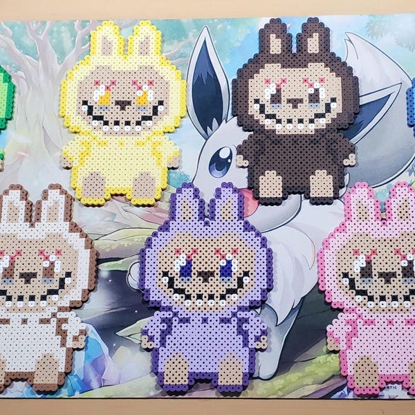 Labubu Doll Perler Beads - Etsy