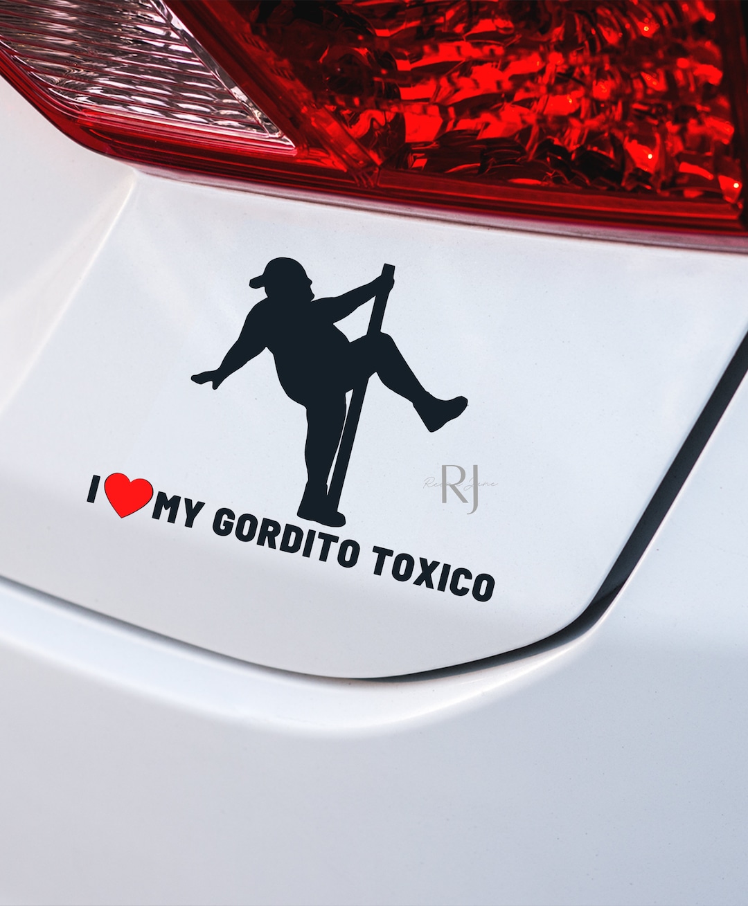 Gordito Toxico Car Decal, Toxico Car Decal, Funny Car Decal, Spanglish ...