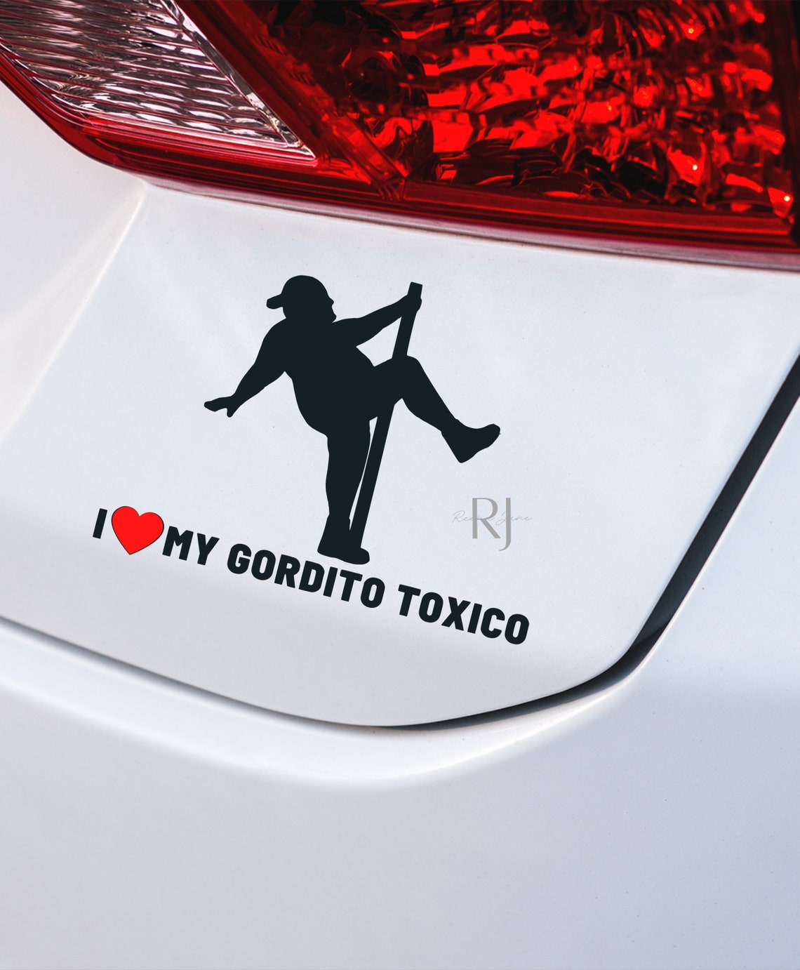 Gordito Toxico Car Decal, Toxico Car Decal, Funny Car Decal, Spanglish ...