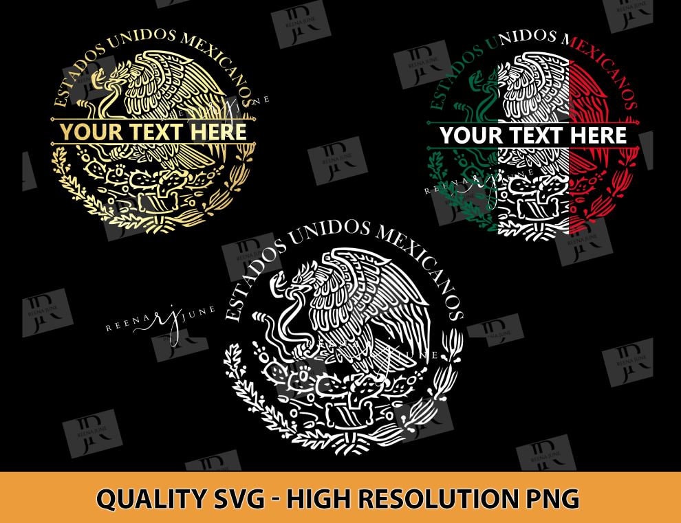 Mexican Eagle Bundle Svg, Monogram Split SVG, Mexicano Aguila, Cricut ...