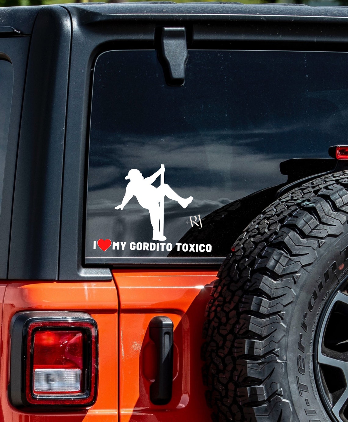 Gordito Toxico Car Decal, Toxico Car Decal, Funny Car Decal, Spanglish ...