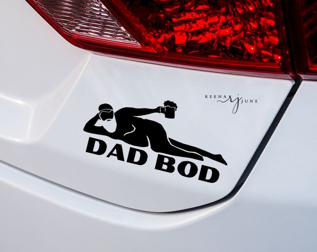 Dad Bod Car Decal Ts For Dad Best Dad Car Sticker Fathers Day