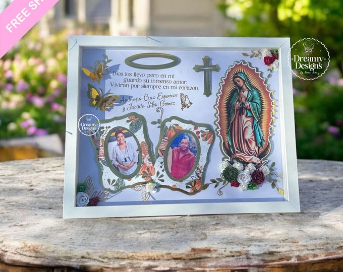 Custom Virgen De Guadalupe Memorial Shadow Box: Remembrance Gift - Etsy