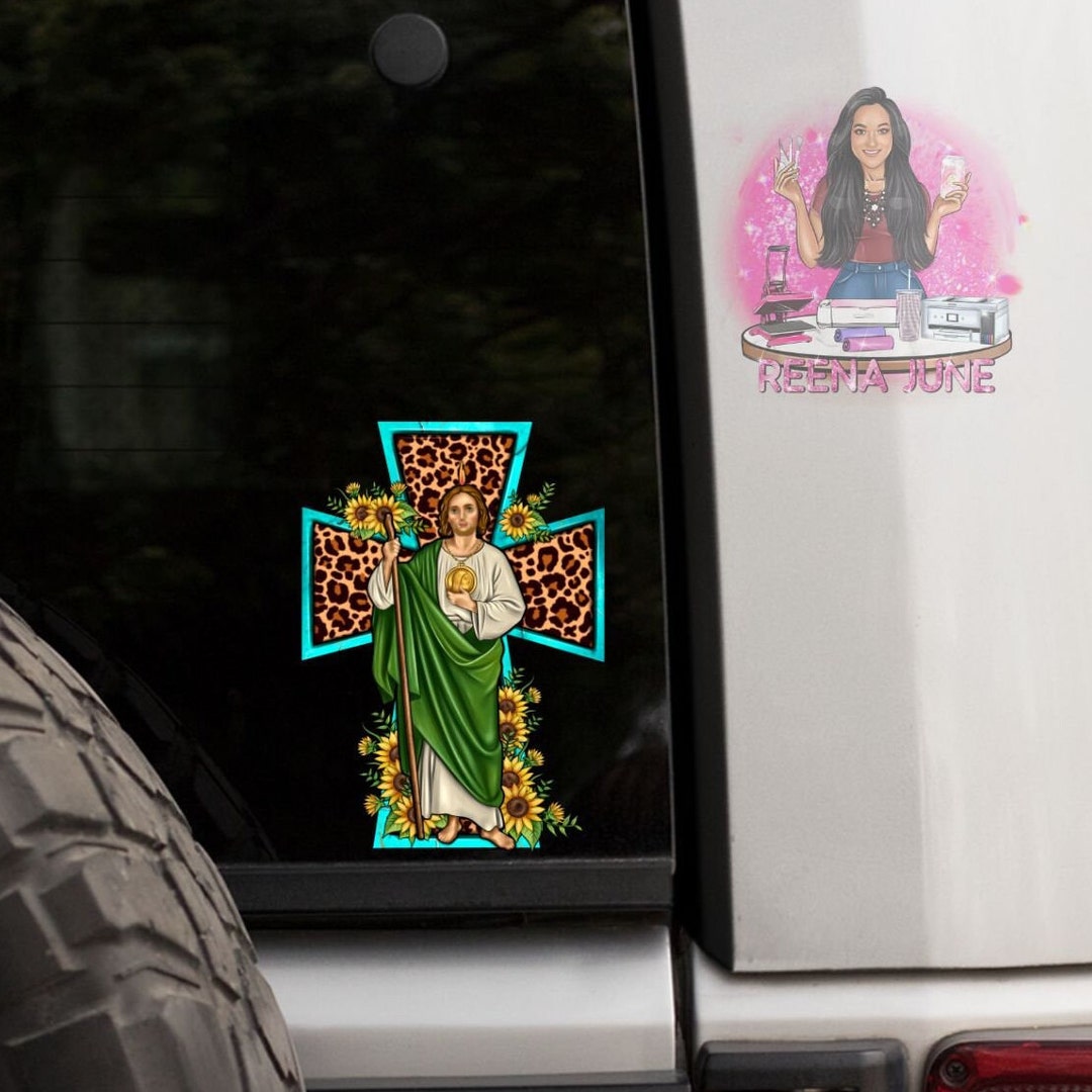 San Judas Tadeo Car Sticker, St. Jude Sticker, UV Dtf Transfer, Gifts ...