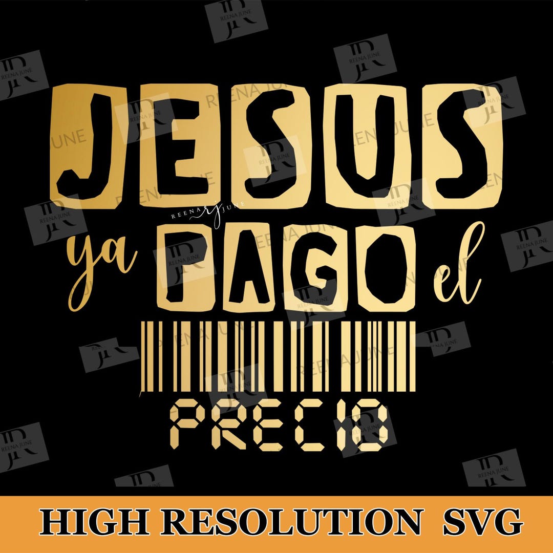 Jesus Pago Spanish Shirt Design SVG PNG - Religious Sublimation File ...