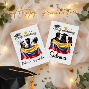 Personalized Colombian Graduation Card: Class of 2025 - Etsy