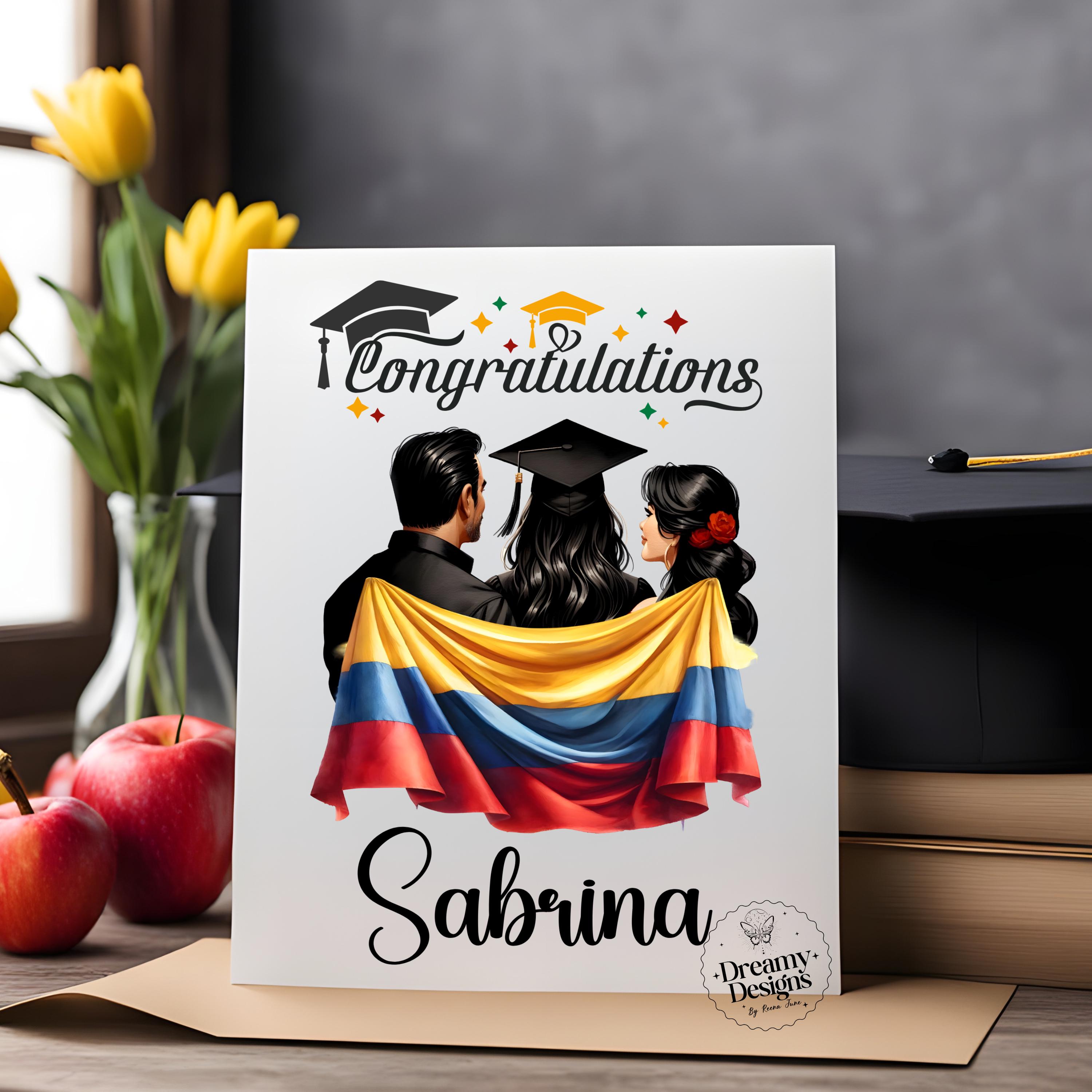 Personalized Colombian Graduation Card: Class of 2025 - Etsy