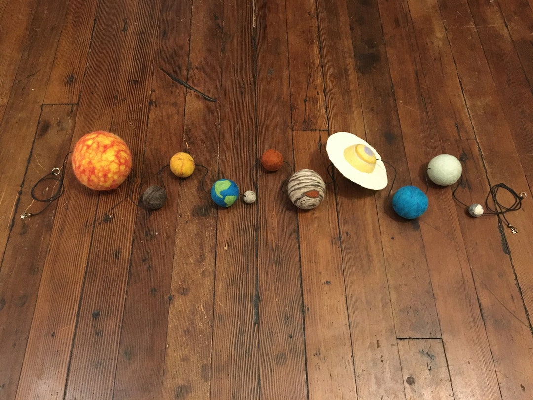 Felted Solar System Garland Felted Planets - Etsy