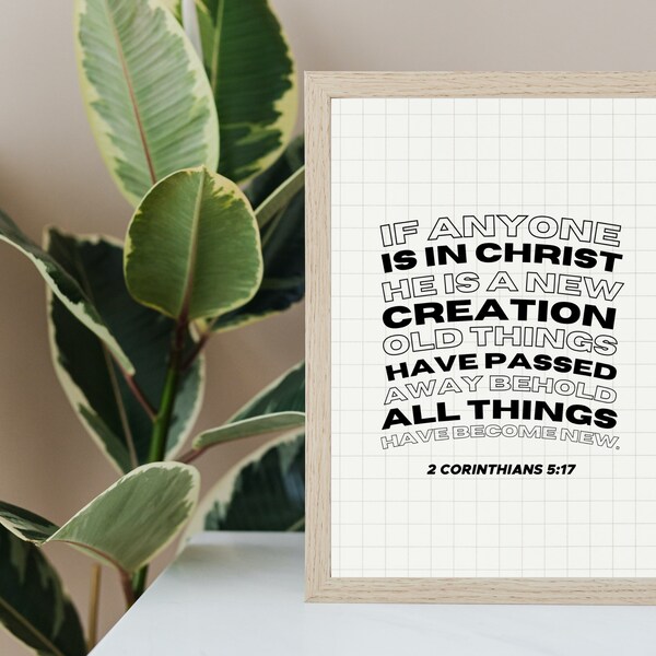 2 Corinthians 5 17 - Etsy