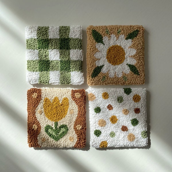 Punch Needle Coaster - Etsy