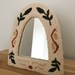 Punch Needle Mirror, Handmade Mirror , Tufted Minimal Decor, Wall ...
