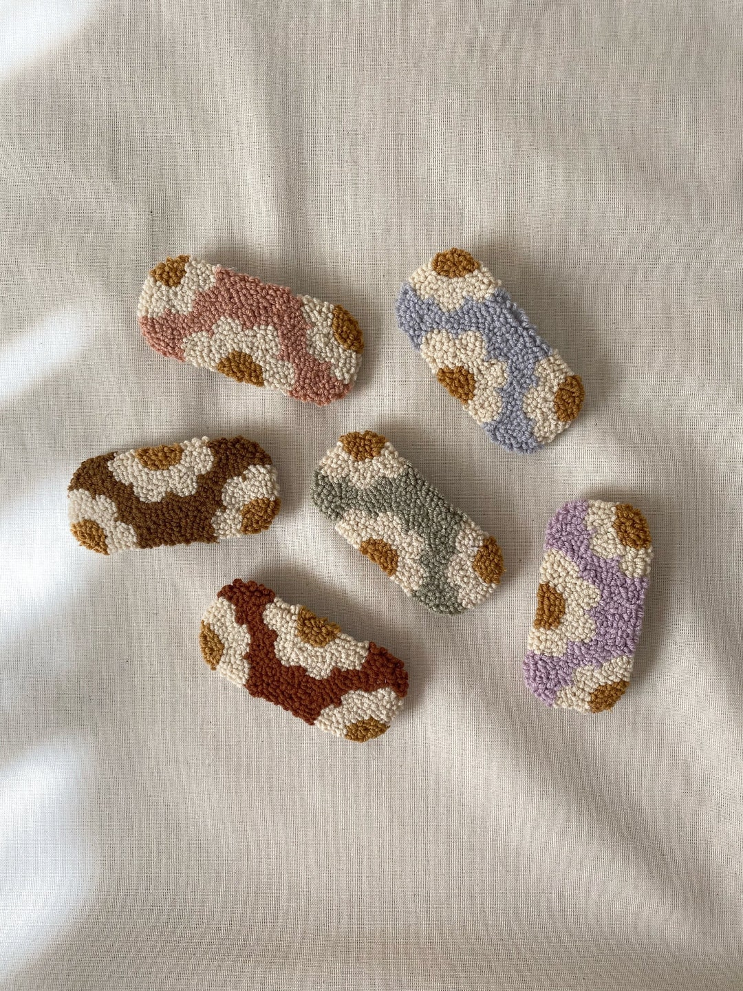 Punch Needle Embroidery Hair Pin, Flower Hair Accessories for Women ...