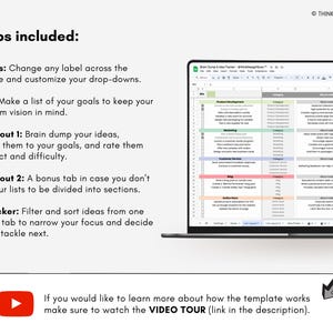 Brain Dump Idea Tracker: Productivity Google Sheets Template - Etsy