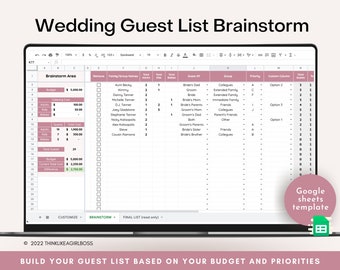 Wedding Template Planner - Etsy