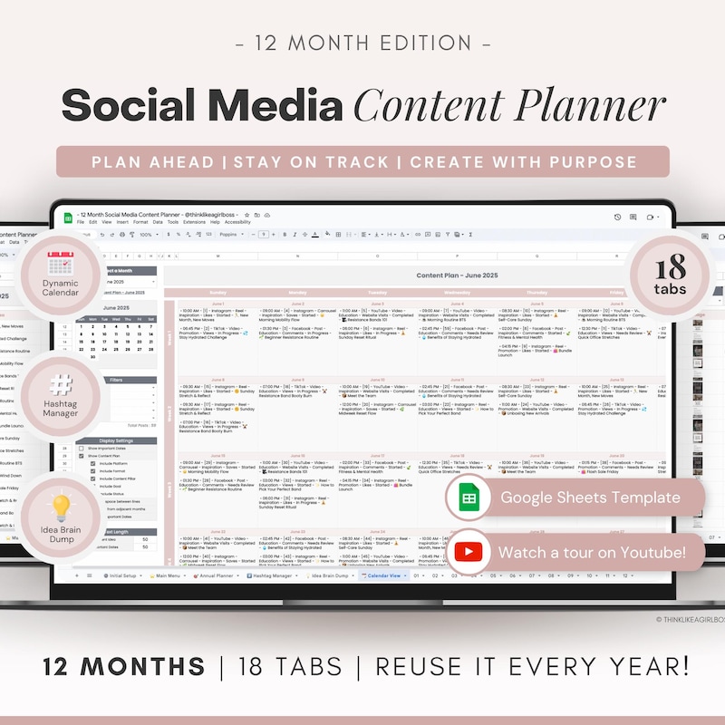 Content Creation Sheets - Etsy